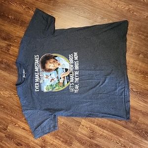 Shirts | Xl Bob Ross Grey Painting Tee Shirt | Poshmark